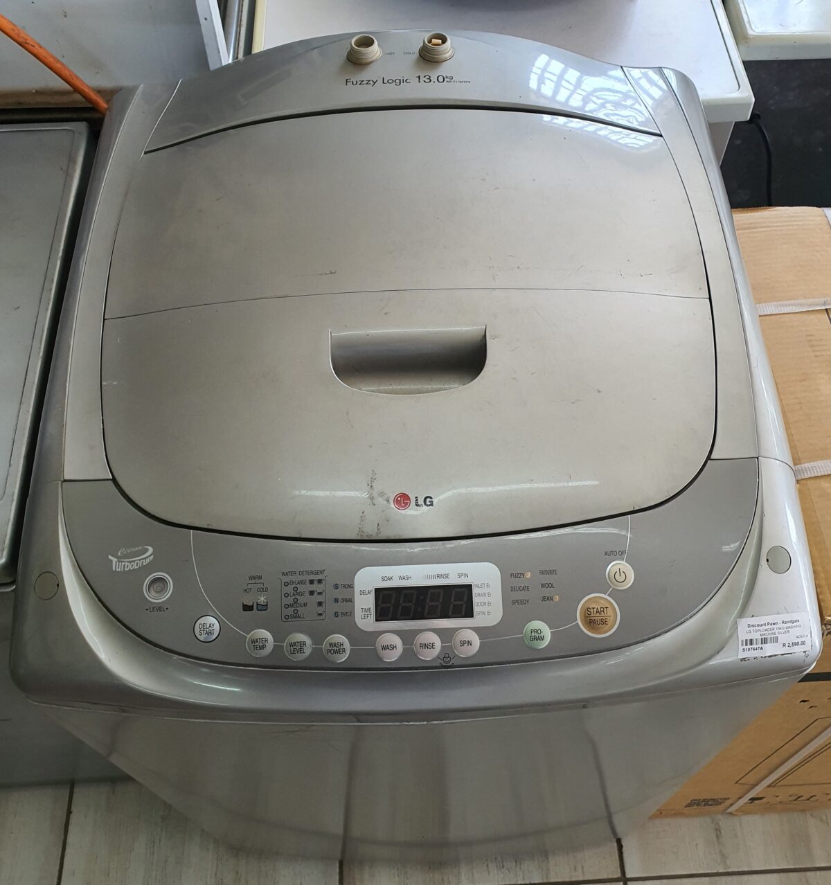 LG Toploader 13KG Washing Machine Silver – Discount Pawn Randgate